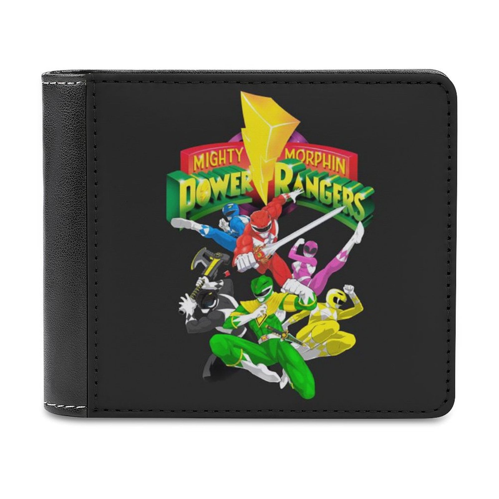 Power Rangers Leather Wallet Slim Card Wallet Bifold Fashion Card ...