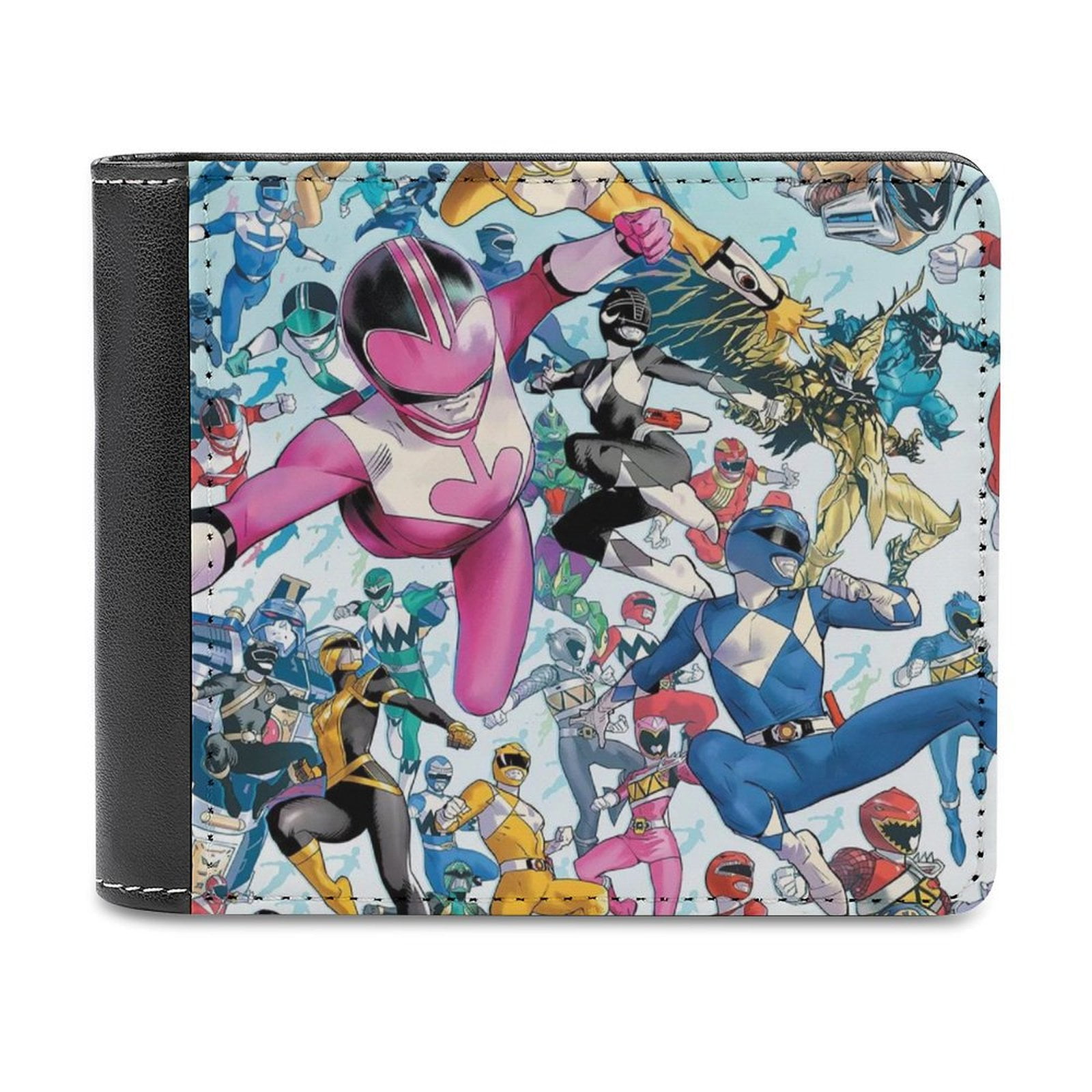 Power Rangers Leather Wallet Slim Card Wallet Bifold Fashion Card ...