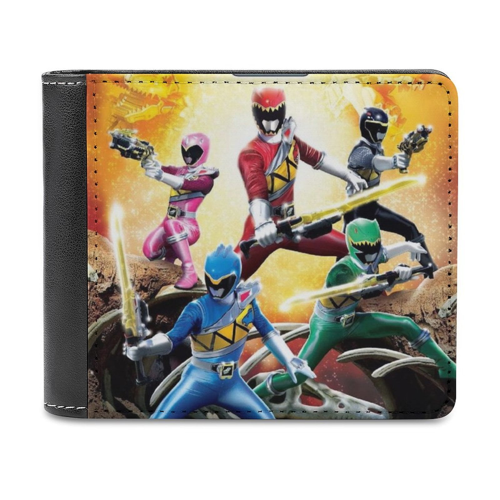 Power Rangers Leather Wallet Slim Card Wallet Bifold Fashion Card ...