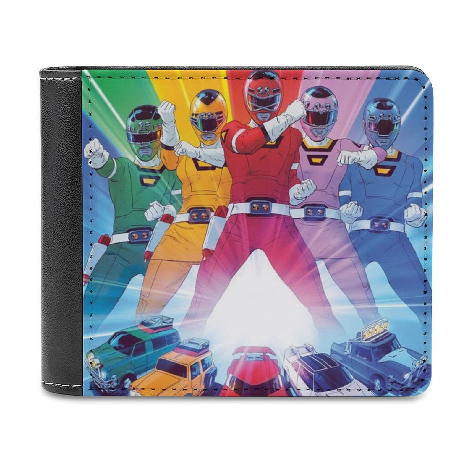Power Rangers Leather Wallet Slim Card Wallet Bifold Fashion Card ...