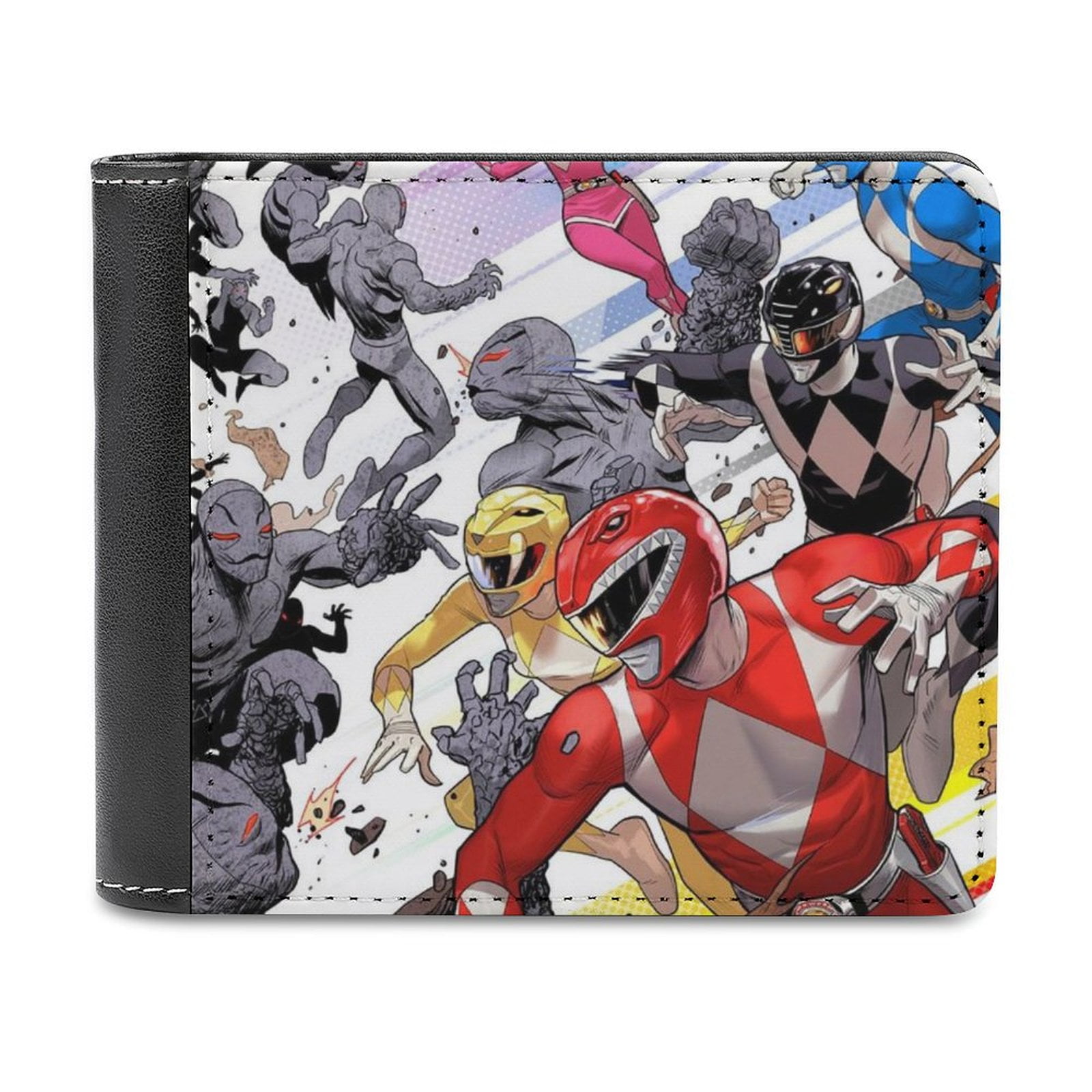 Power Rangers Leather Wallet Slim Card Wallet Bifold Fashion Card ...