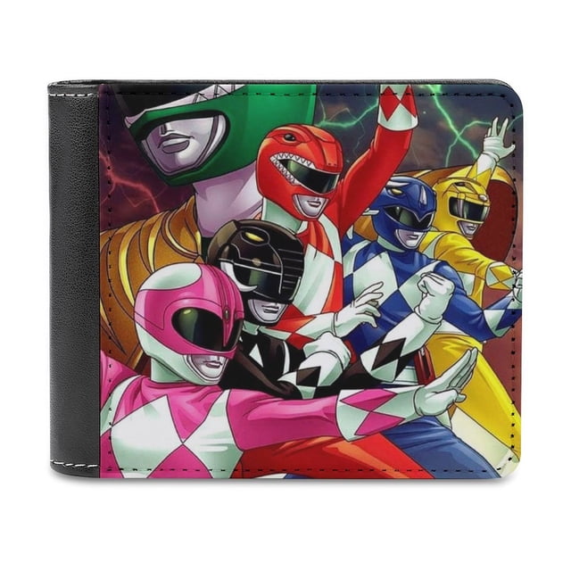 Power Rangers Leather Wallet Slim Card Wallet Bifold Fashion Card ...