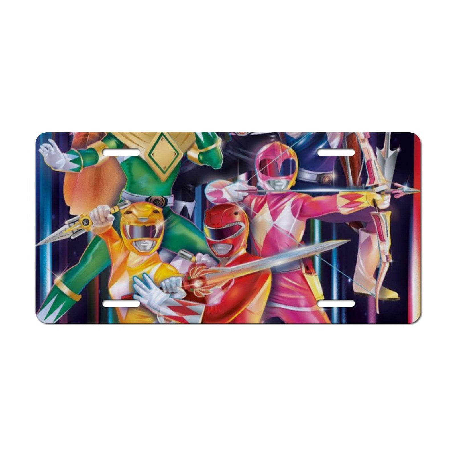 Power Rangers License Plate Cover Aluminum For Various Car Truck Models ...