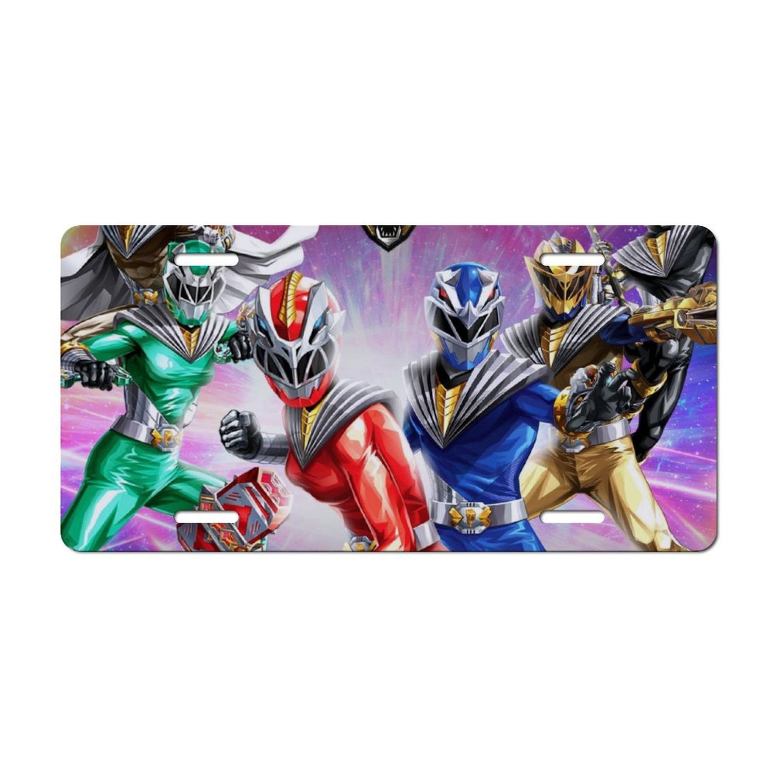 Power Rangers License Plate Cover Aluminum For Various Car Truck Models ...