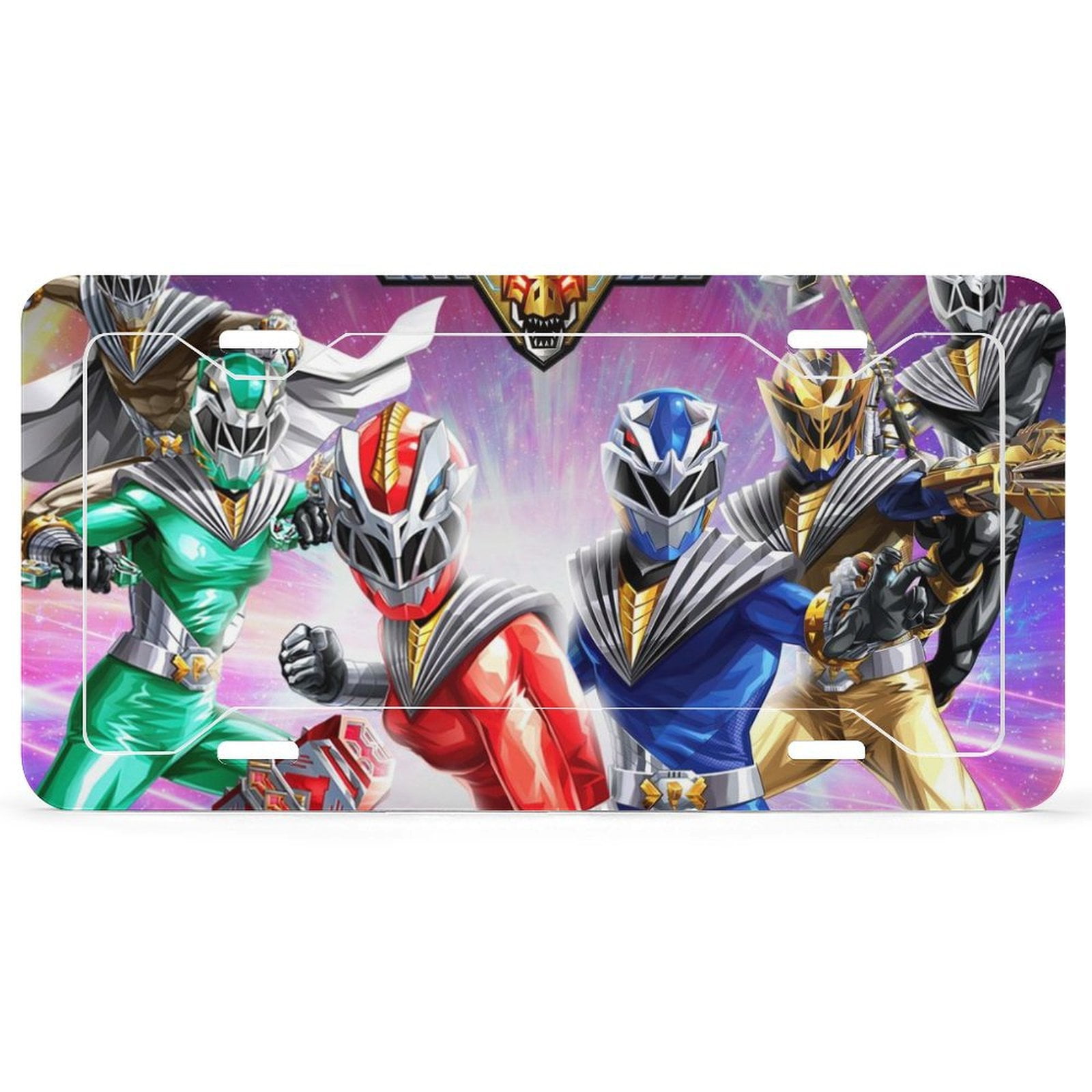 Power Rangers License Plate Covers Frames Aluminum Auto Truck Car Tag ...