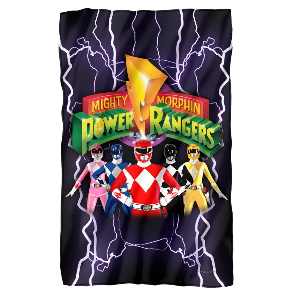 Power Rangers Fuzzy Fleece Throw Blanket, 36' x 58', Perfect for ...