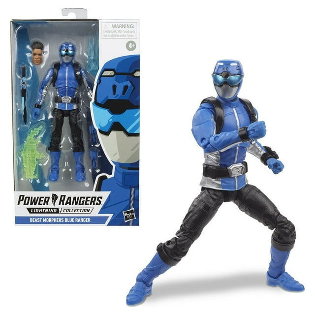 Power Rangers Lightning Collection Beast Morphers Blue Ranger Figure ...
