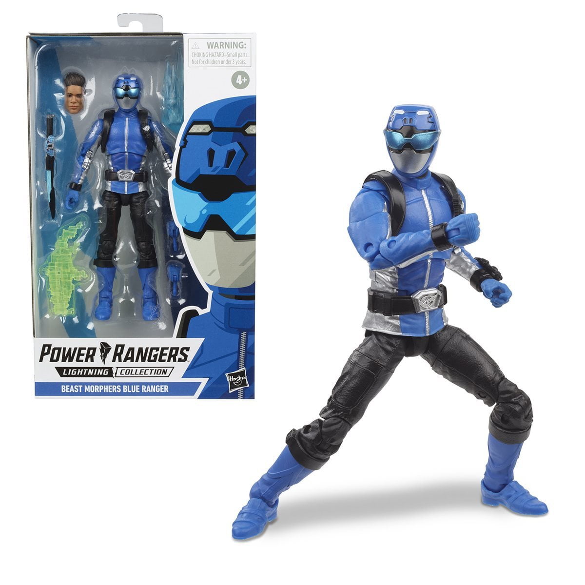 Power Rangers Lightning Collection Beast Morphers Blue Ranger Figure ...
