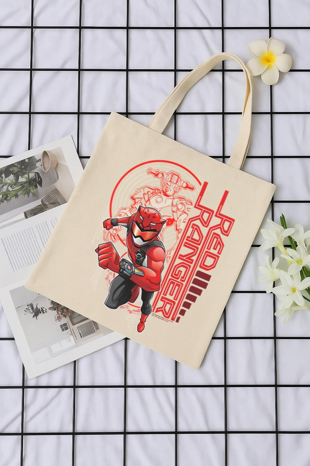 Power Rangers Long Sleeve Tote Bag Red Ranger Black -TH39777 - Walmart.com