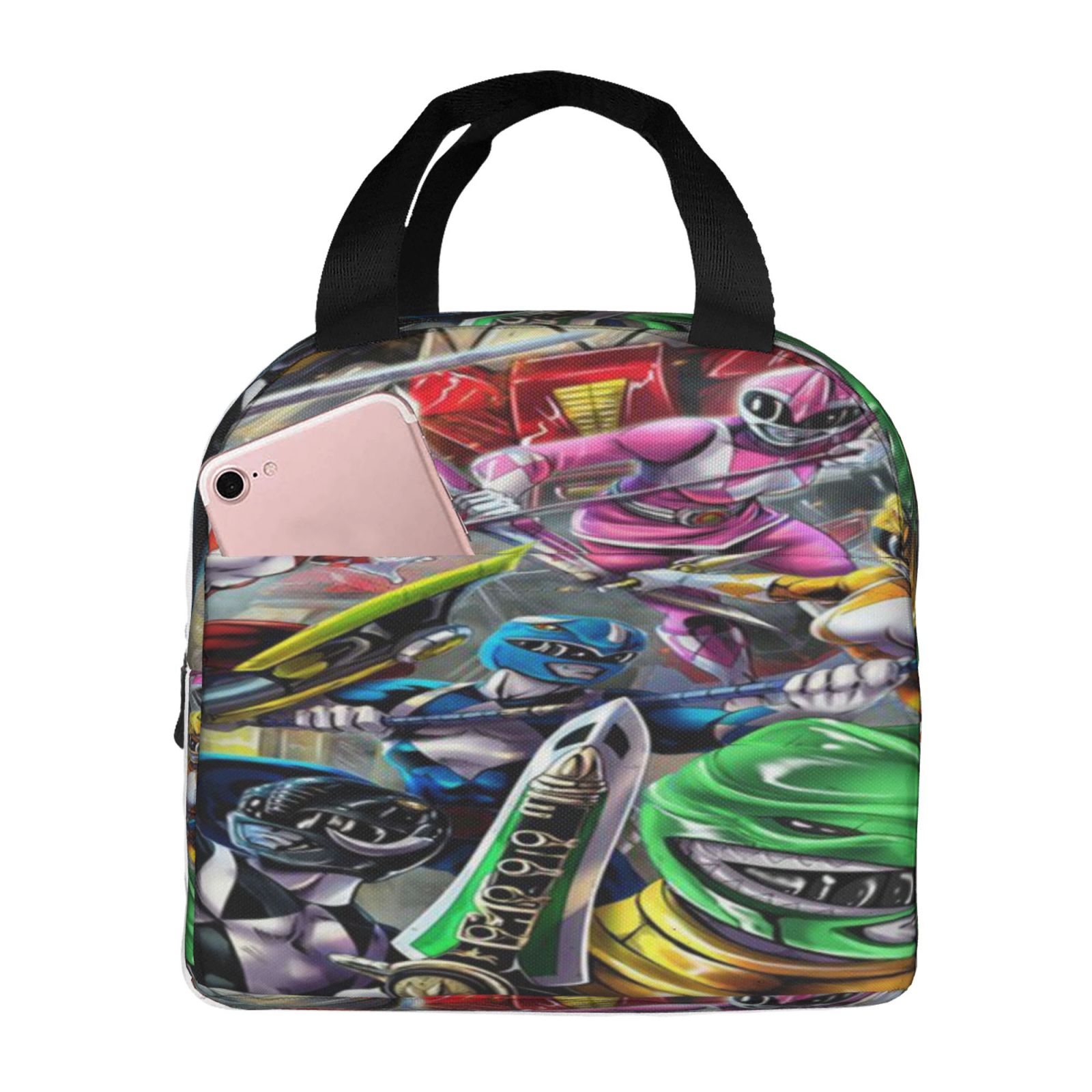 Power Rangers Lunch Bag Waterproof Insulated Lunch Box Reusable Bento ...