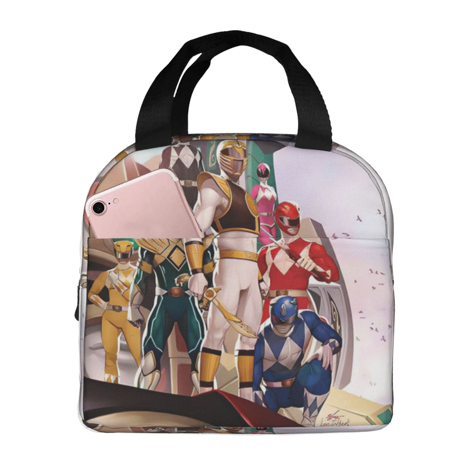 Power Rangers Lunch Bags Lunchbox Portable Tote Bag Insulated Bento Bag ...
