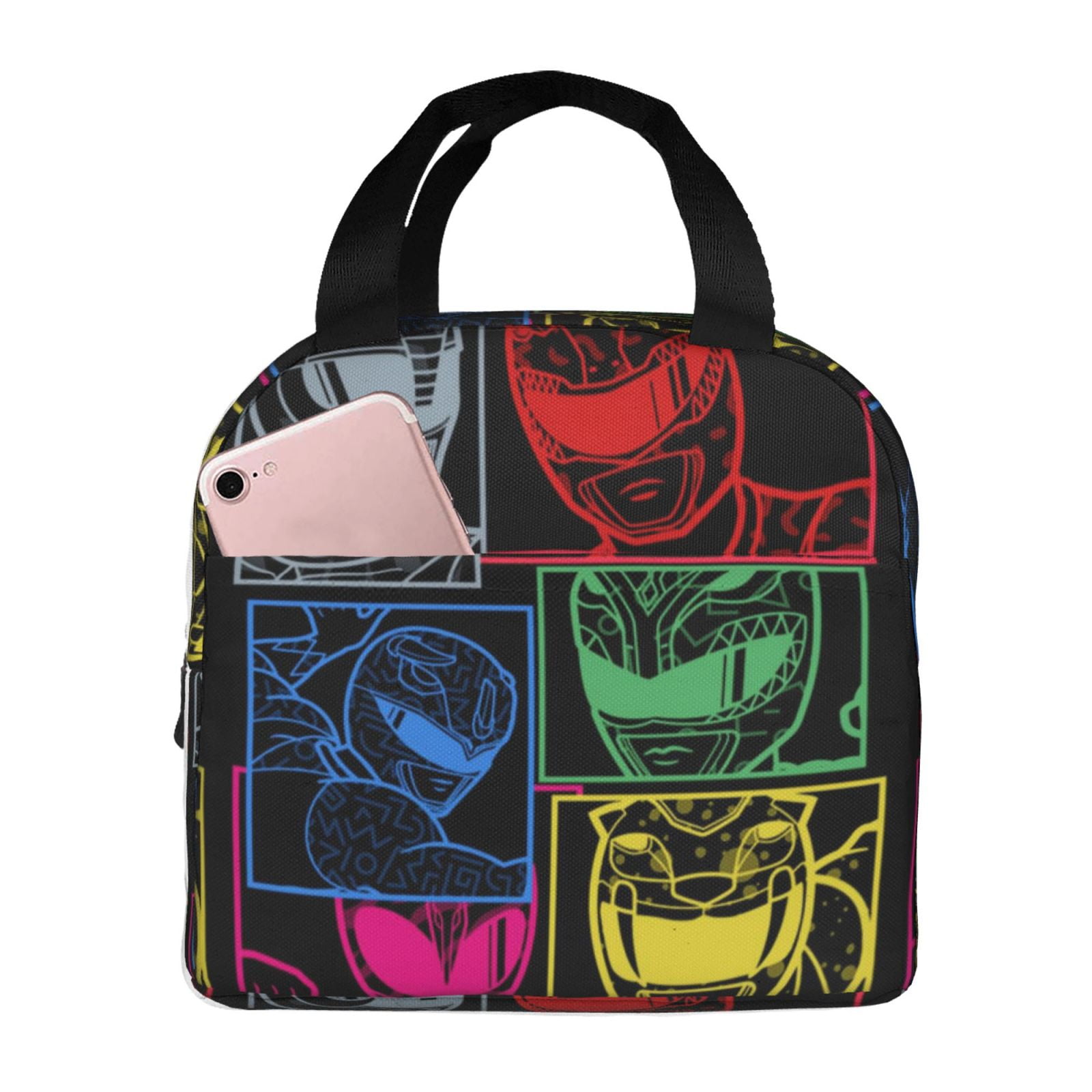 Power Rangers Lunch Bags Lunchbox Portable Tote Bag Insulated Bento Bag ...
