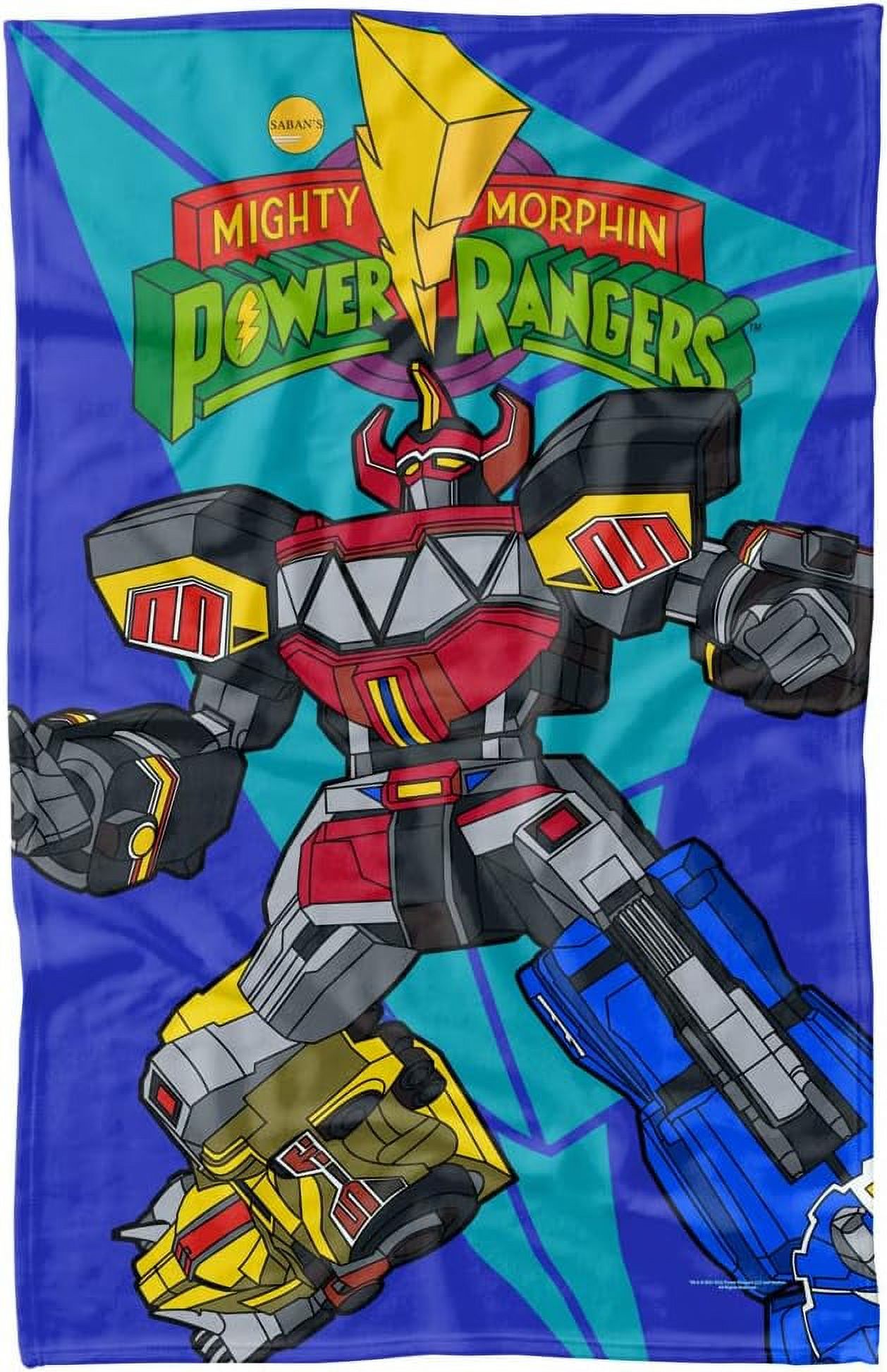 Power Rangers Megazord Power Fleece Blanket 36" x 58" - Walmart.com