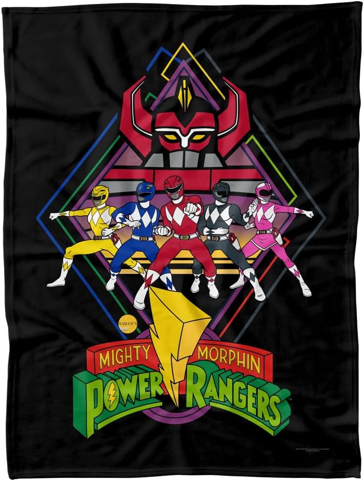 Power Rangers Megazord Rangers Fleece Blanket 60" x 80" - Walmart.com