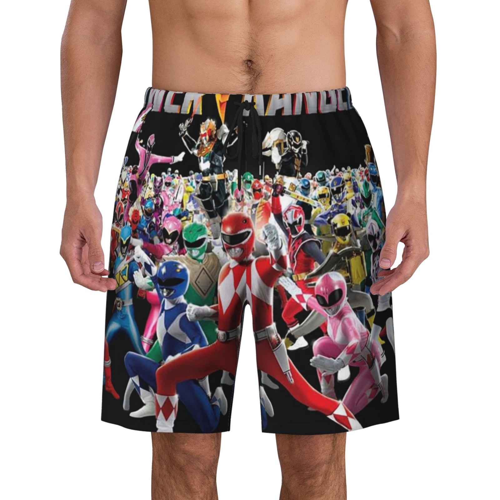 Power Rangers Men'S Swim Trunks Quick Dry Board Shorts Bathing Suit ...