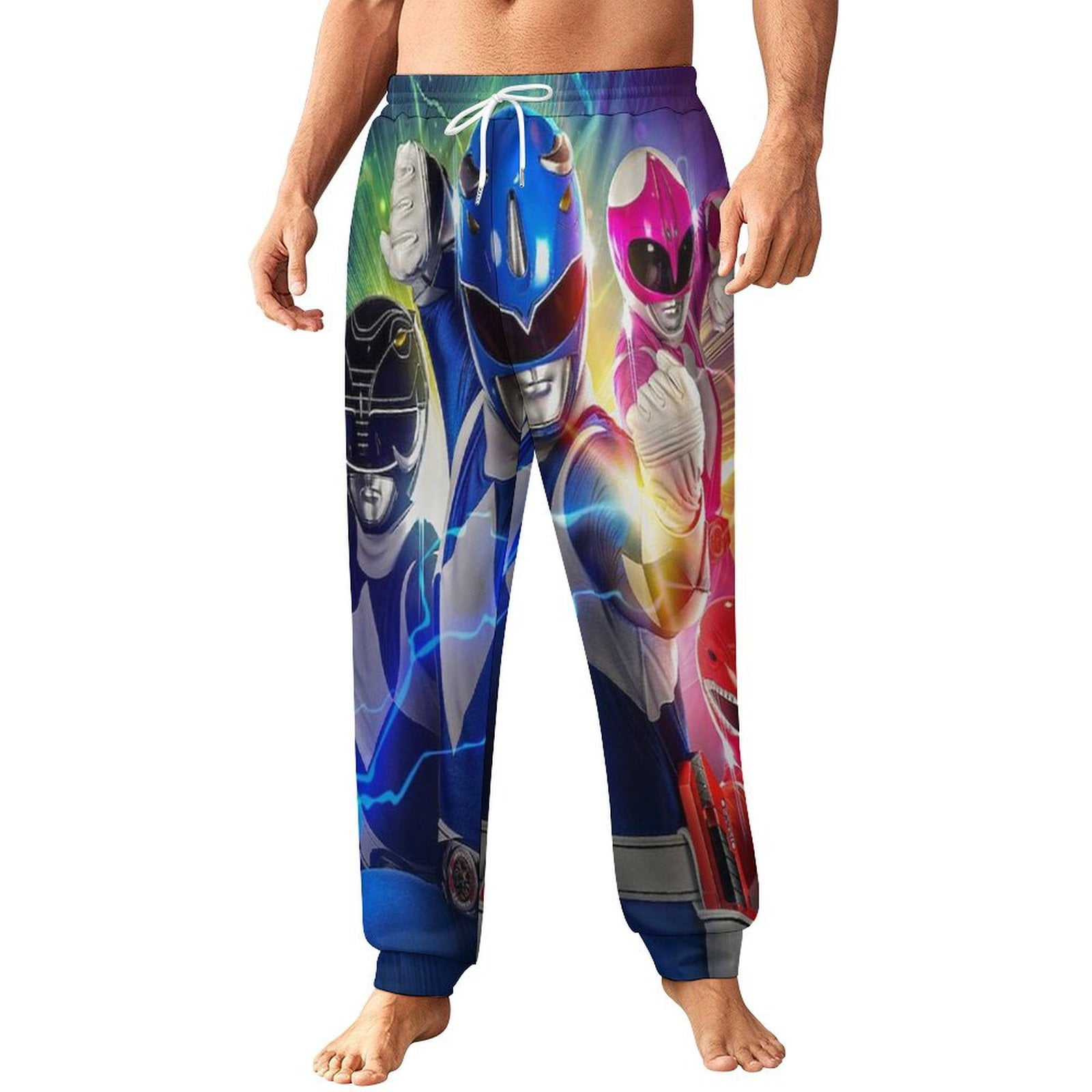 Power Rangers Men's Athletic Joggers Stretch Sweatpants Running Workout ...