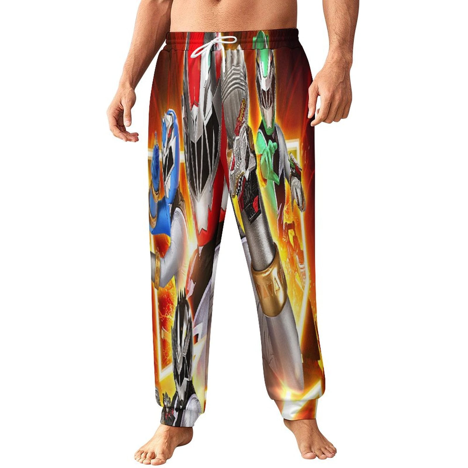 Power Rangers Men's Athletic Joggers Stretch Sweatpants Running Workout ...