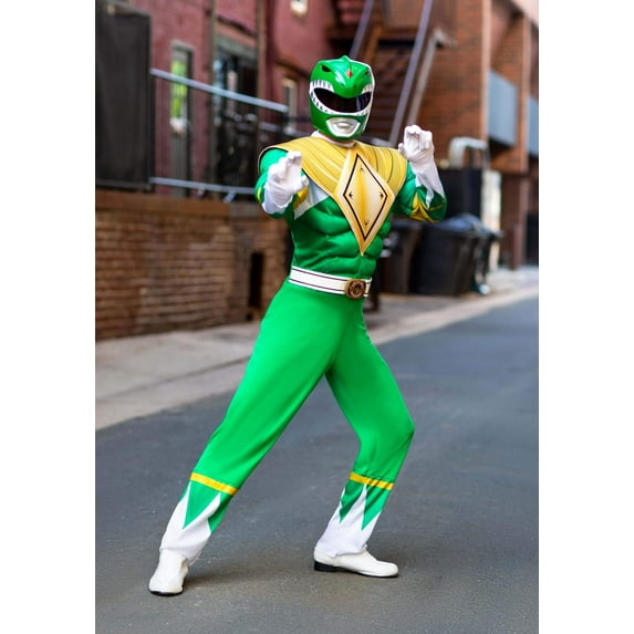 Power Rangers Men's Green Ranger Costume Medium - Walmart.com