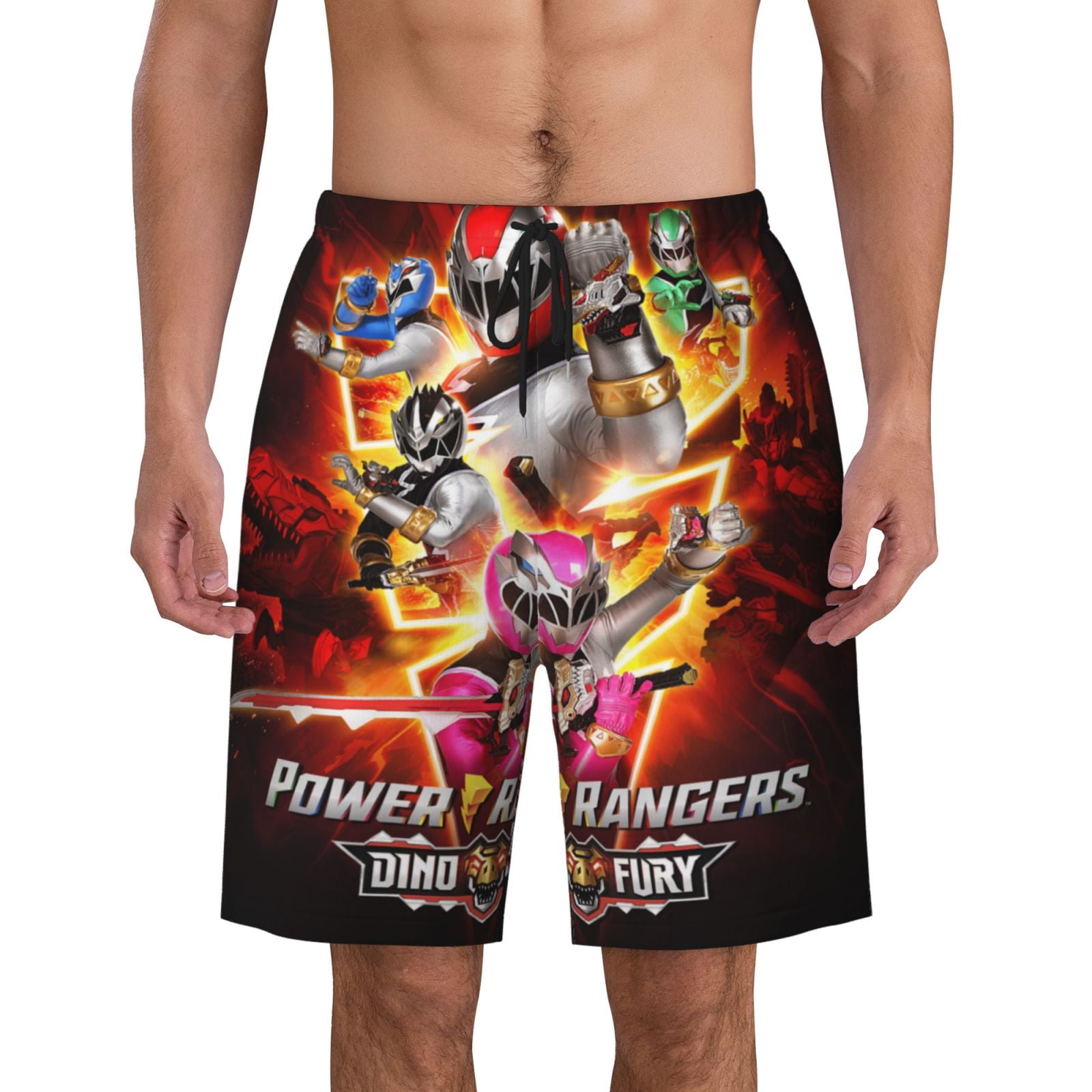 Power Rangers Men's Swim Trunks Quick Dry Board Shorts Bathing Suit ...