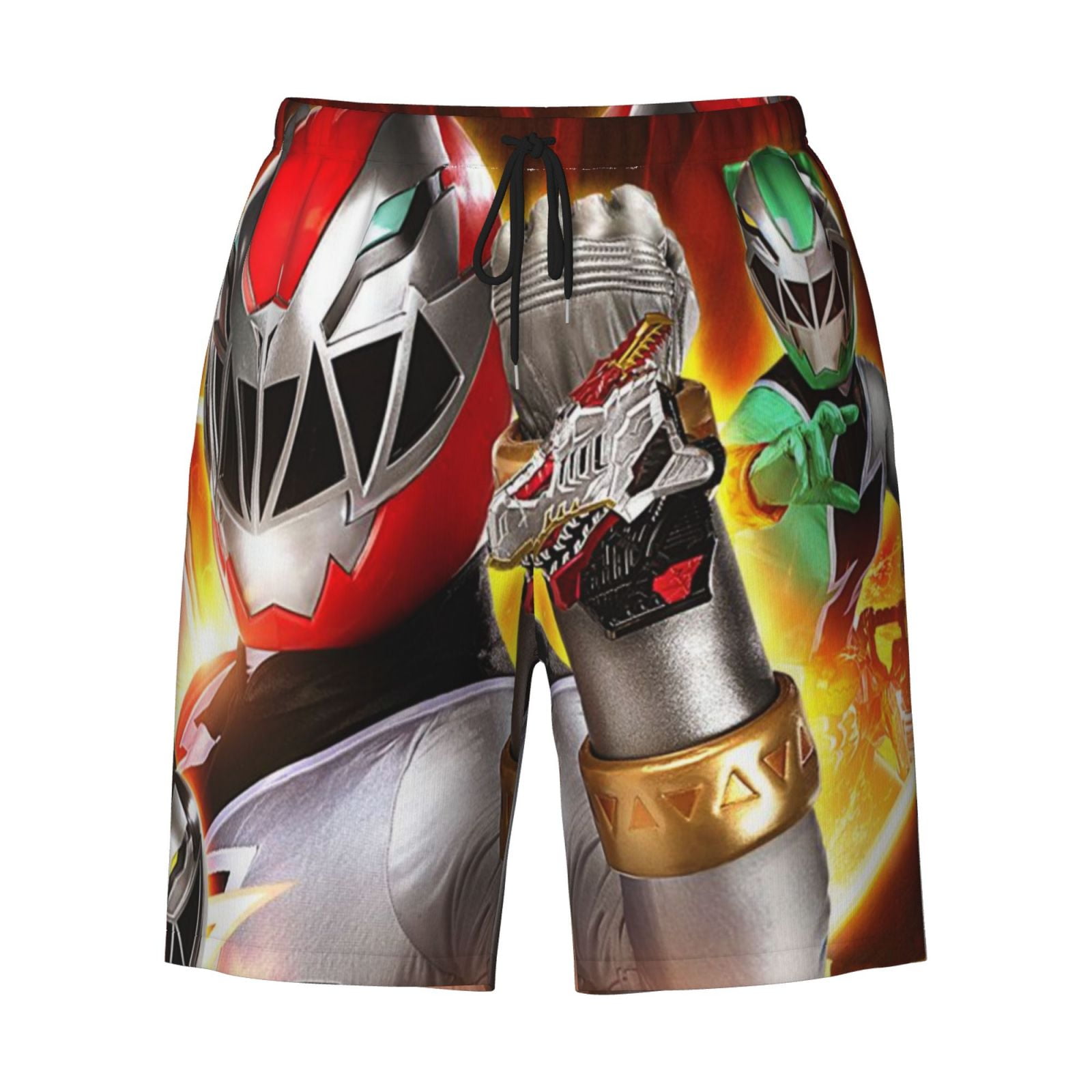 Power Rangers Mens Swim Trunks Quick Dry Board Shorts with Mesh Lining ...