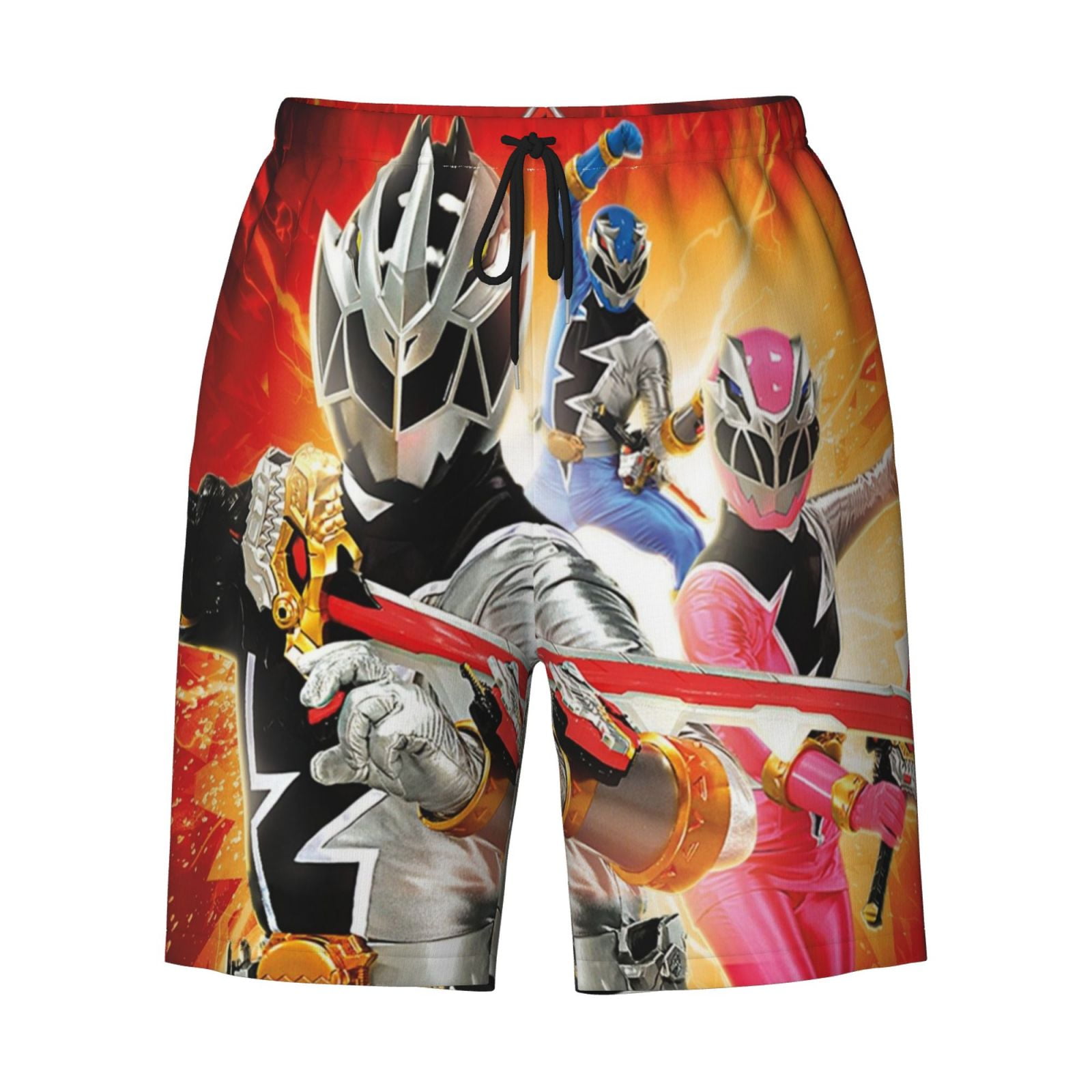 Power Rangers Mens Swim Trunks Quick Dry Board Shorts with Mesh Lining ...