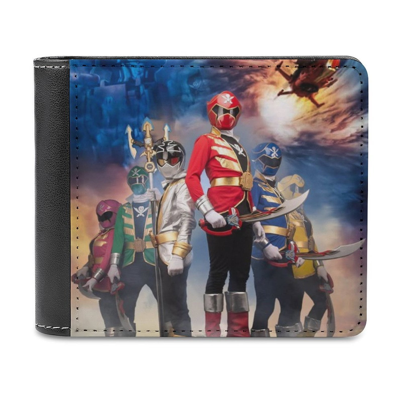 Power Rangers Mens Wallet Genuine Leather Bifold Extra Capacity Bifold ...