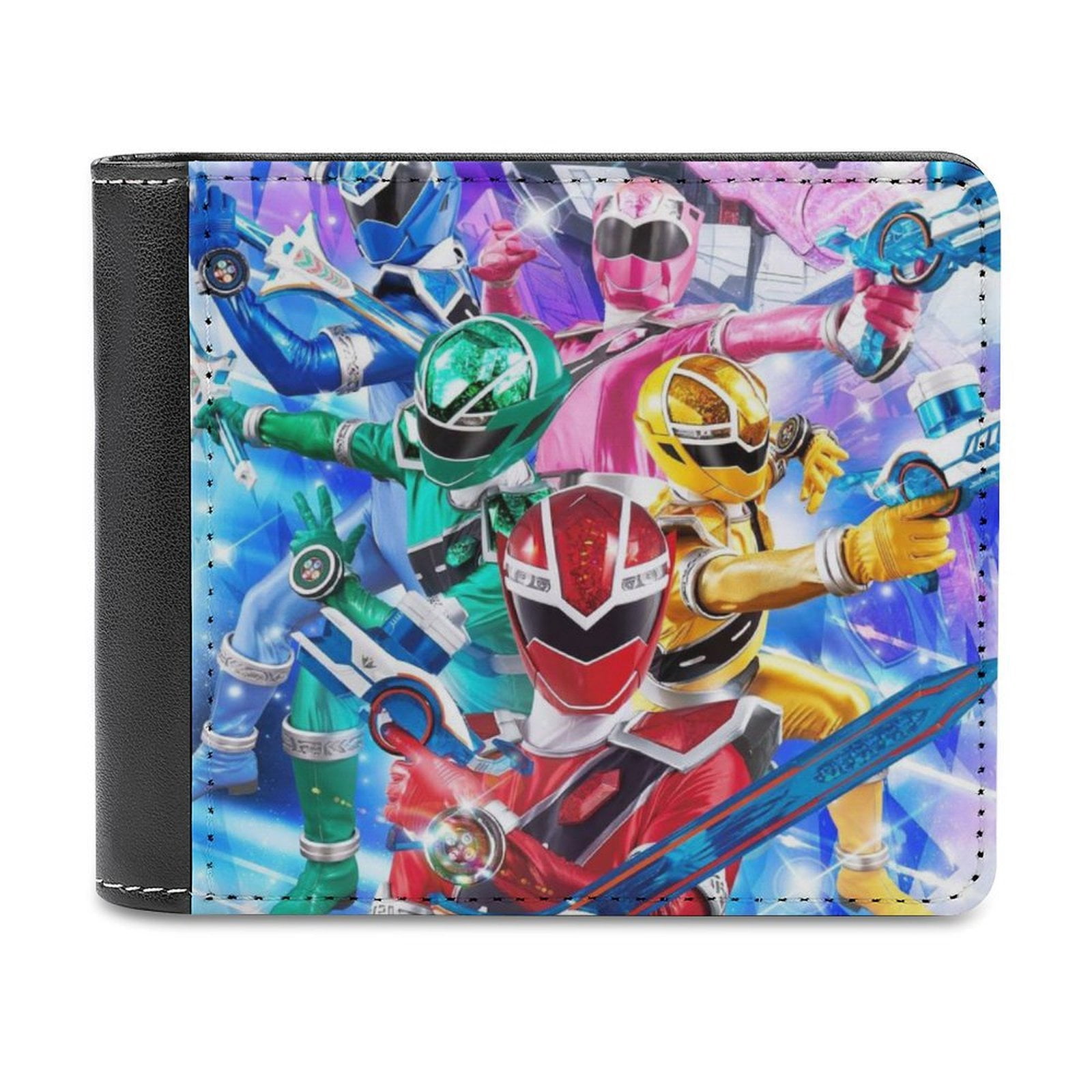 Power Rangers Mens Wallet Genuine Leather Bifold Extra Capacity Bifold ...