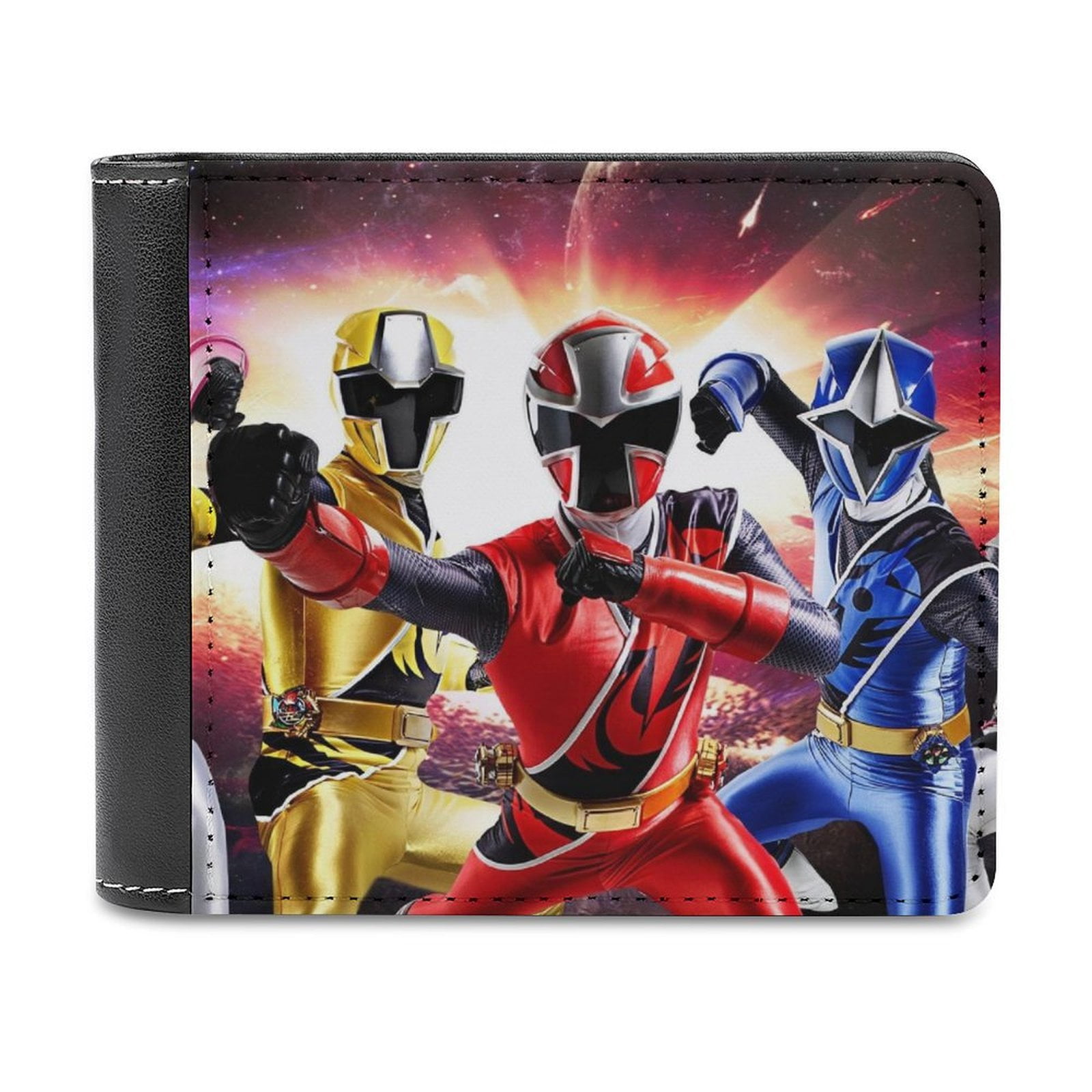 Power Rangers Mens Wallet Genuine Leather Bifold Extra Capacity Bifold ...