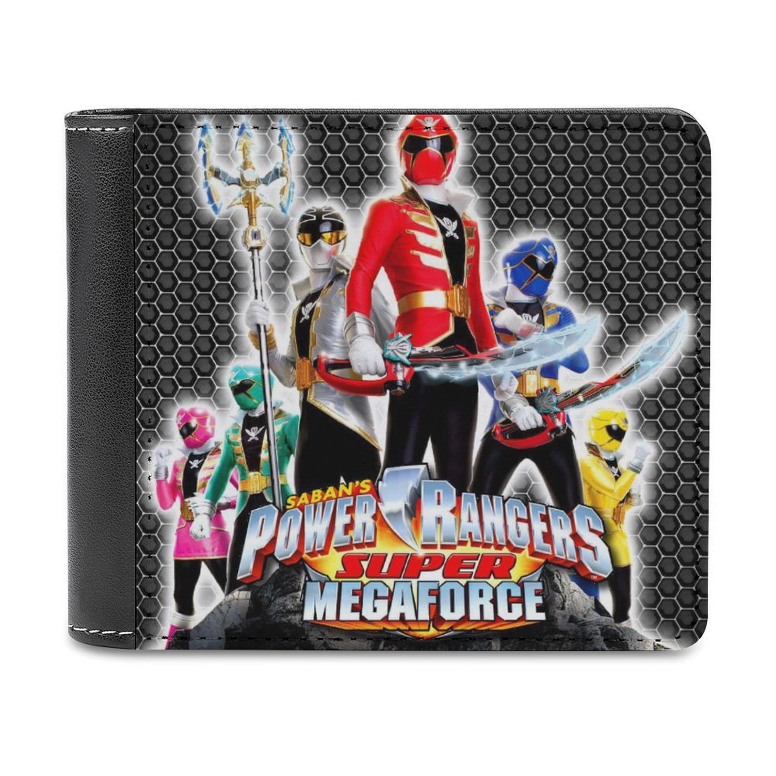 Power Rangers Mens Wallet Genuine Leather Bifold Extra Capacity Bifold ...