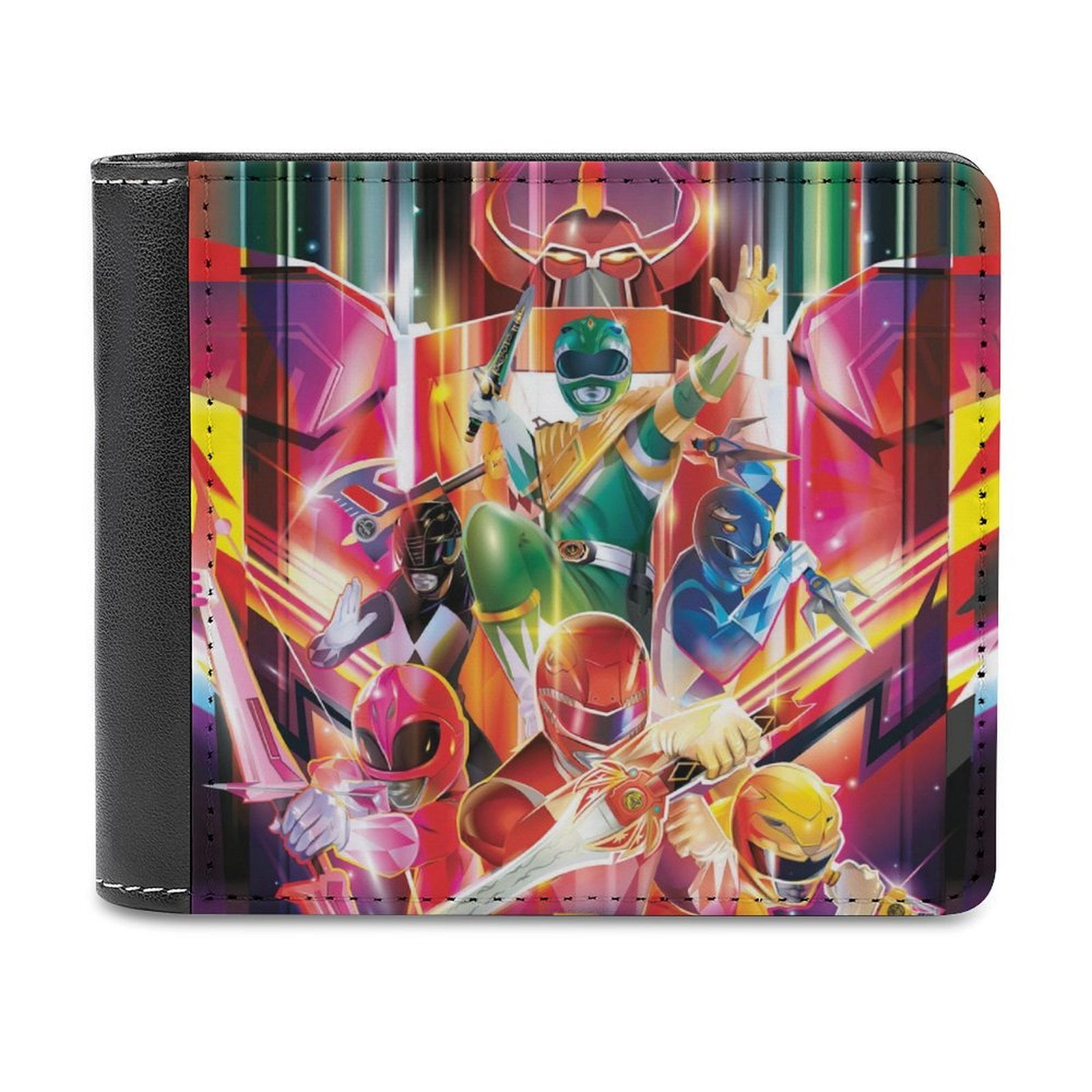 Power Rangers Mens Wallet Genuine Leather Bifold Extra Capacity Bifold ...