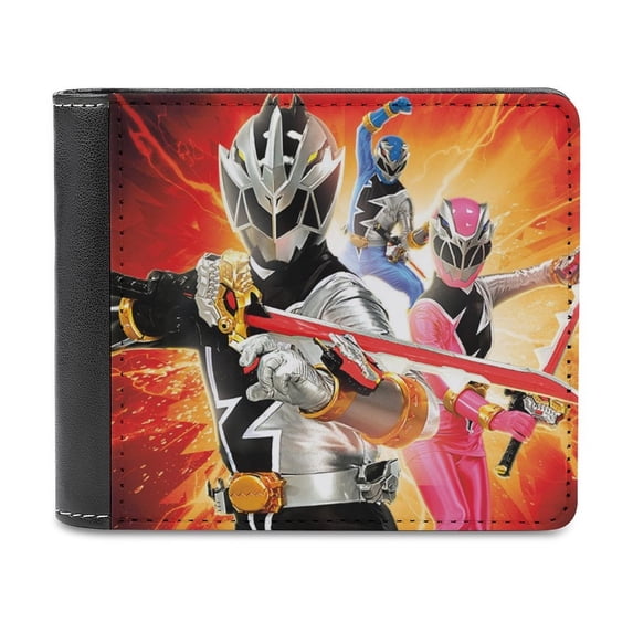 Power Rangers Mens Wallet Genuine Leather Bifold Extra Capacity Bifold ...