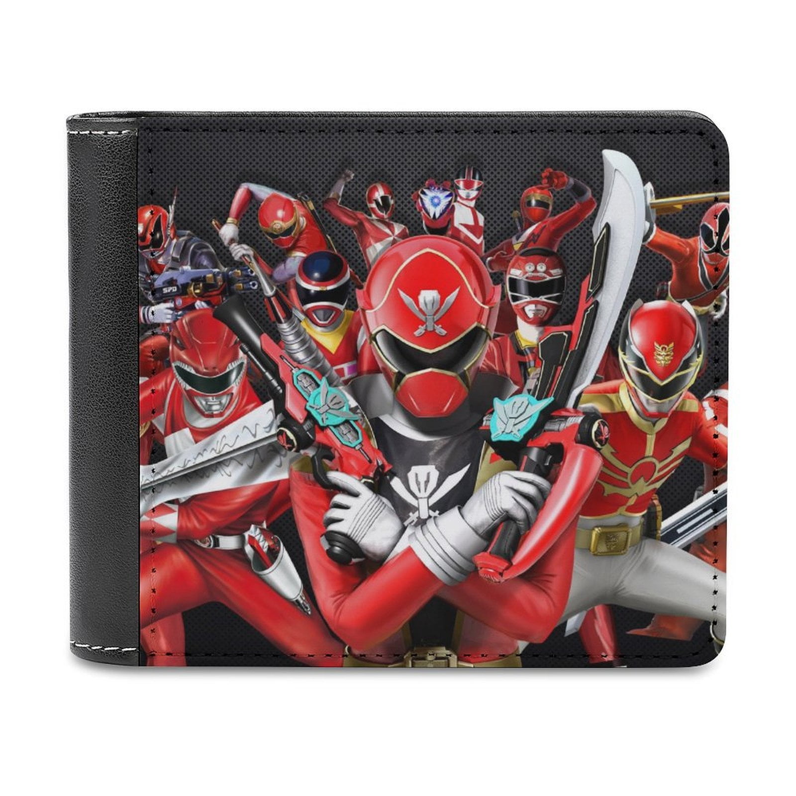 Power Rangers Mens Wallet Genuine Leather Bifold Extra Capacity Bifold ...