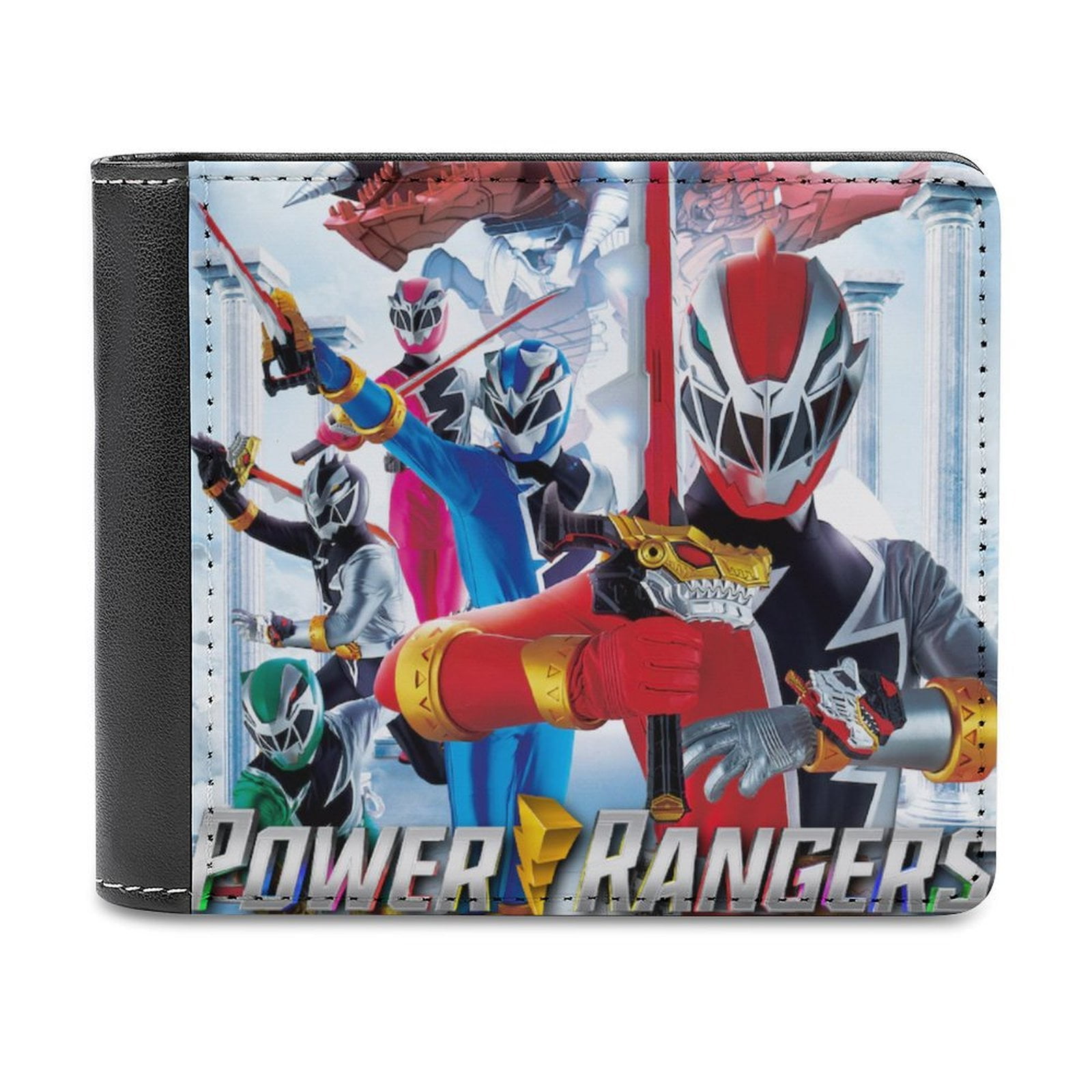 Power Rangers Mens Wallet Genuine Leather Bifold Extra Capacity Bifold ...