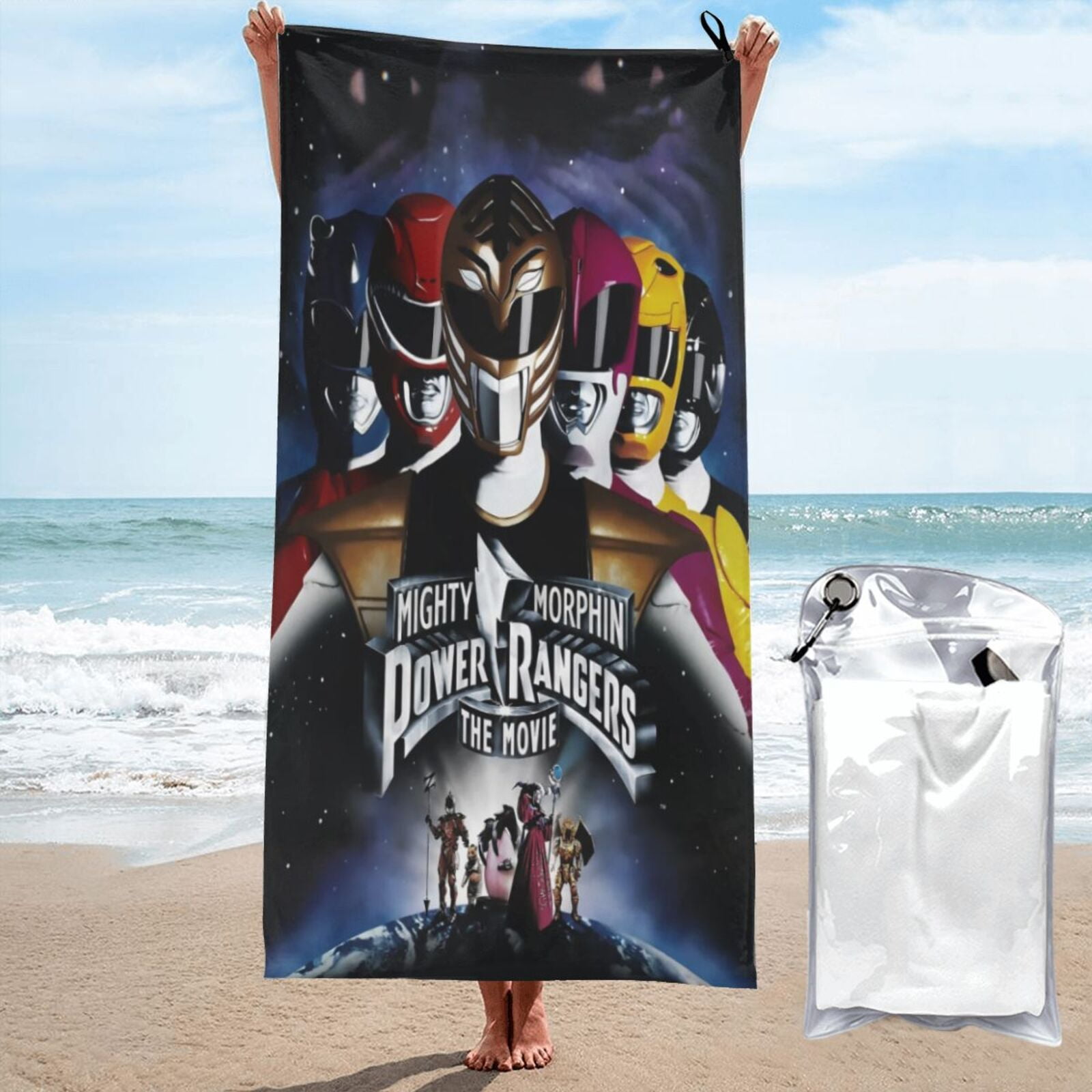 Power Rangers Microfiber Beach Towel Oversized Lightweight Quick Dry ...