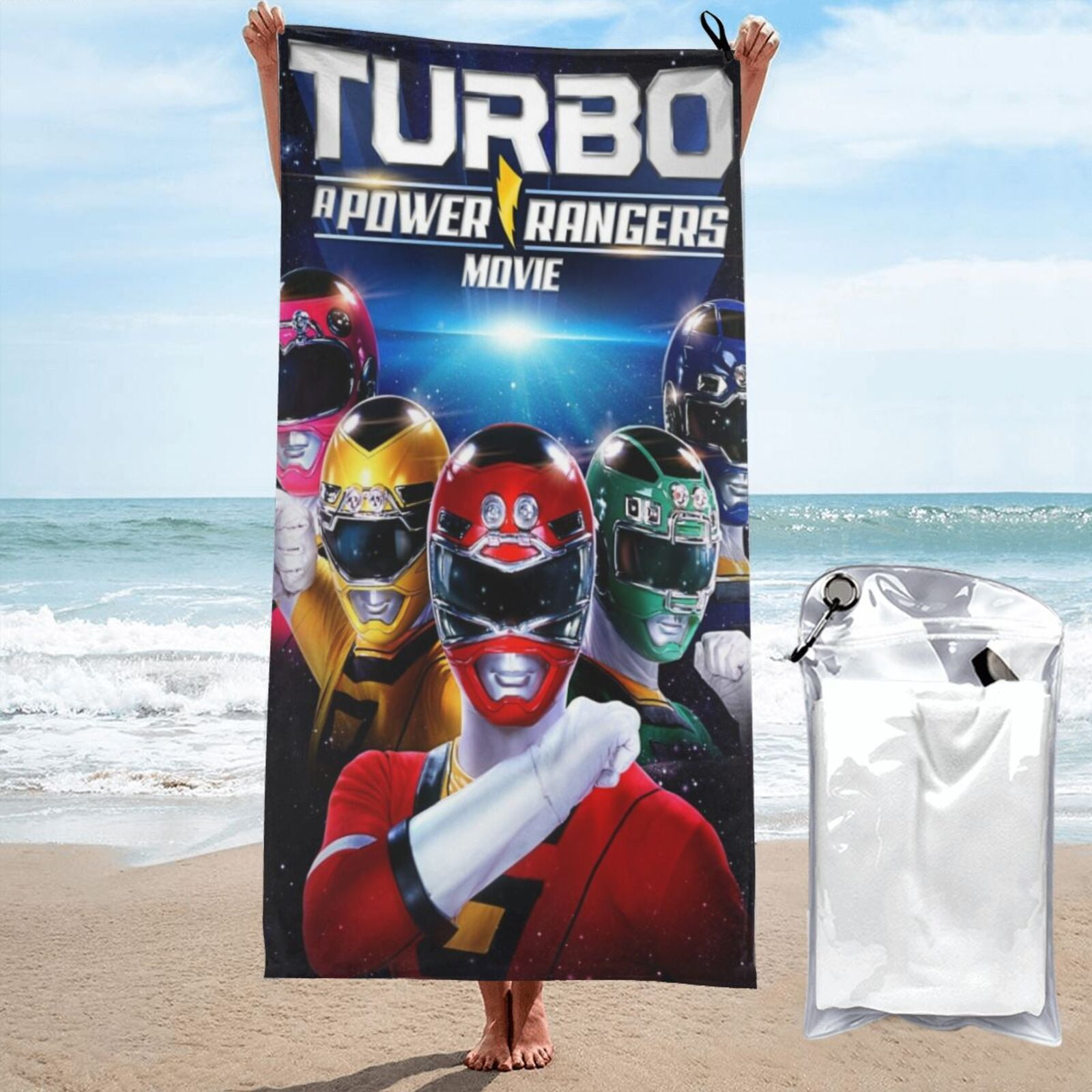 Power Rangers Microfiber Beach Towel Oversized Lightweight Quick Dry ...