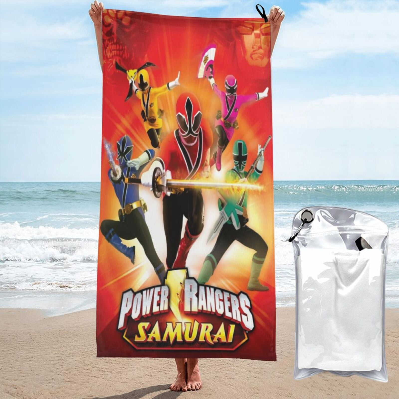 Power Rangers Microfiber Beach Towel Oversized Lightweight Quick Dry ...