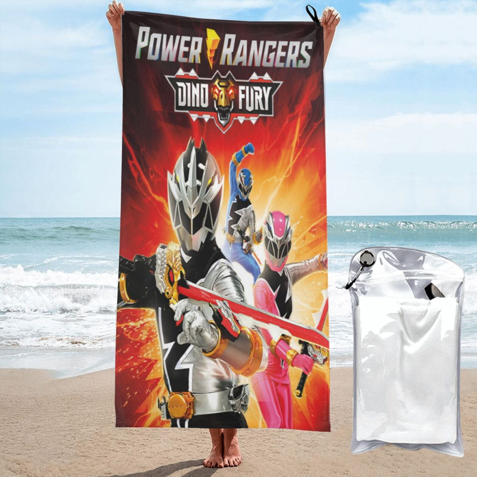 Power Rangers Microfiber Beach Towel Oversized Lightweight Quick Dry ...