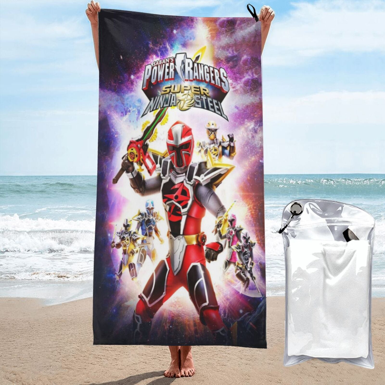 Power Rangers Microfiber Beach Towel Oversized Lightweight Quick Dry ...