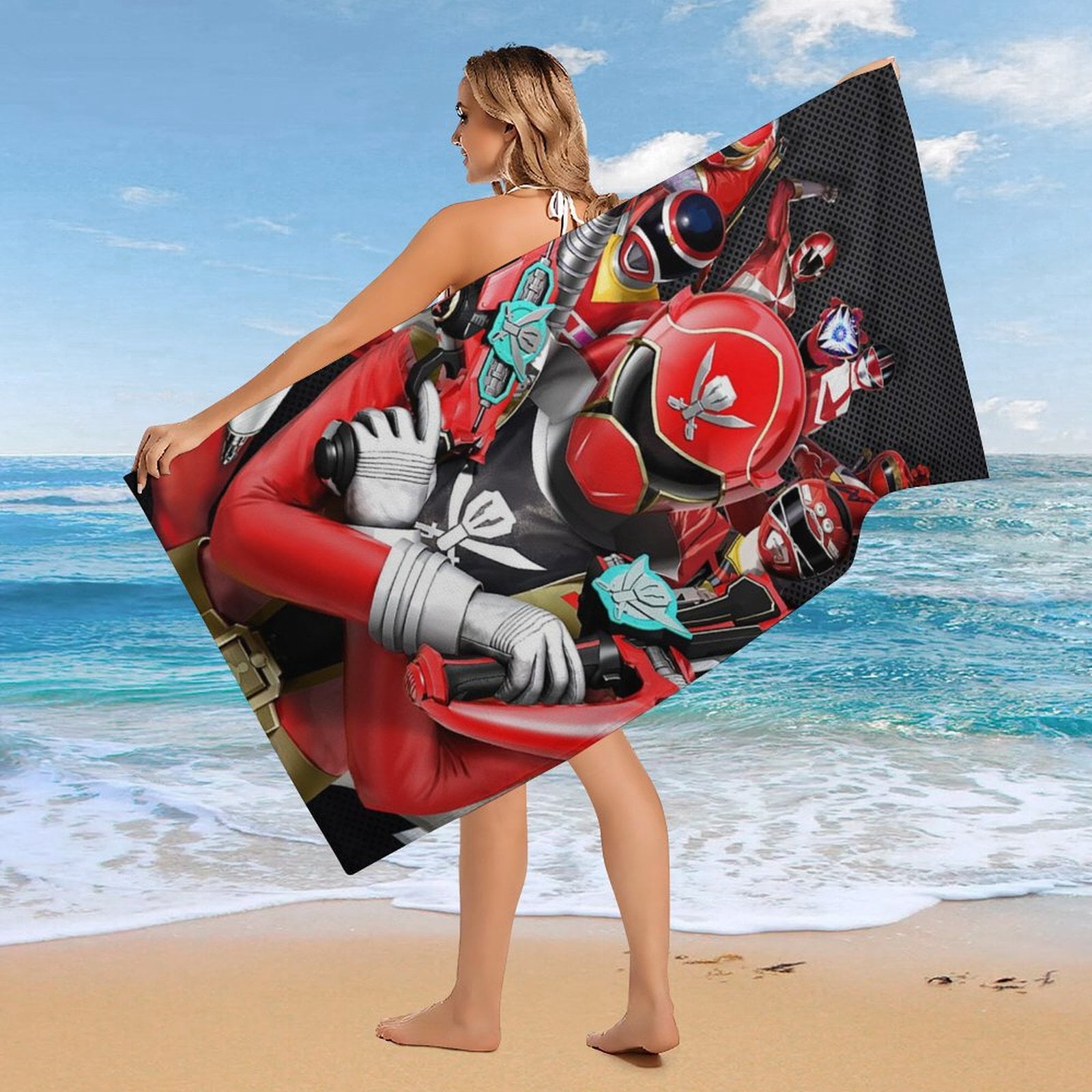 Power Rangers Microfiber Beach Towel, Oversized Sand Free Travel Towels ...