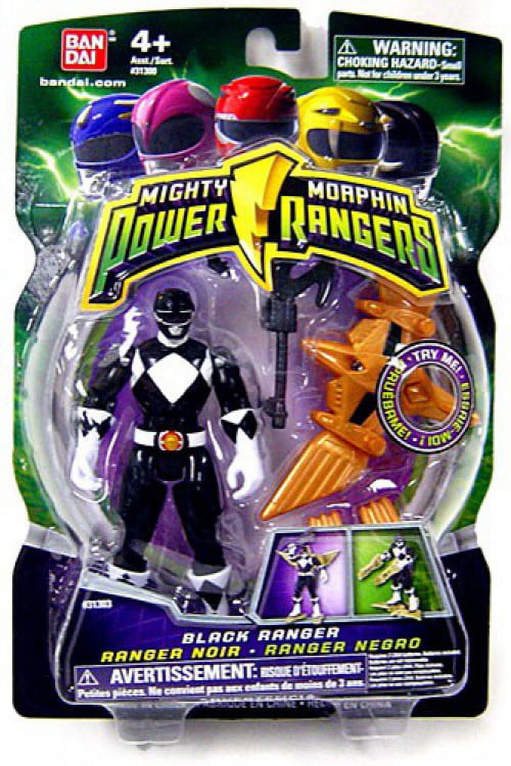 Power Rangers Mighty Morphin 2009 Black Ranger Action Figure - Walmart.com