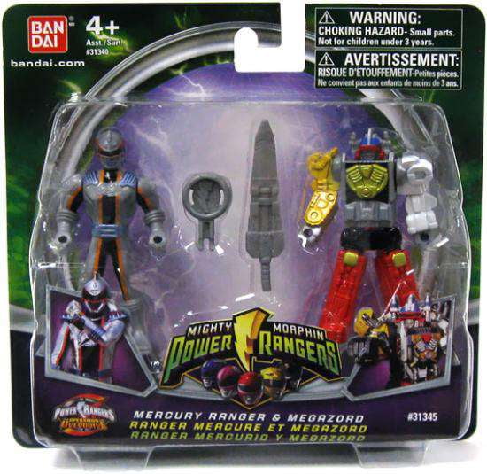 Power Rangers Mighty Morphin 2009 Mercury Ranger & Megazord Action ...