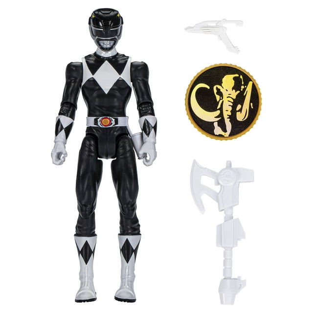 Power Rangers: Mighty Morphin Black Ranger Toy Action Figure for Boys ...