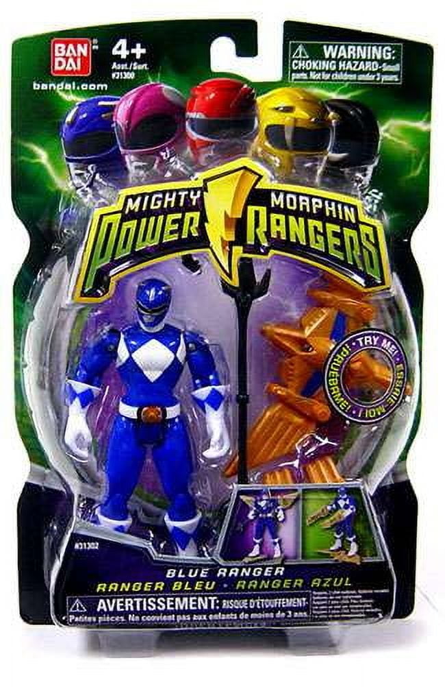 Power Rangers Mighty Morphin Mighty Morphin 2009 Blue Ranger Action ...
