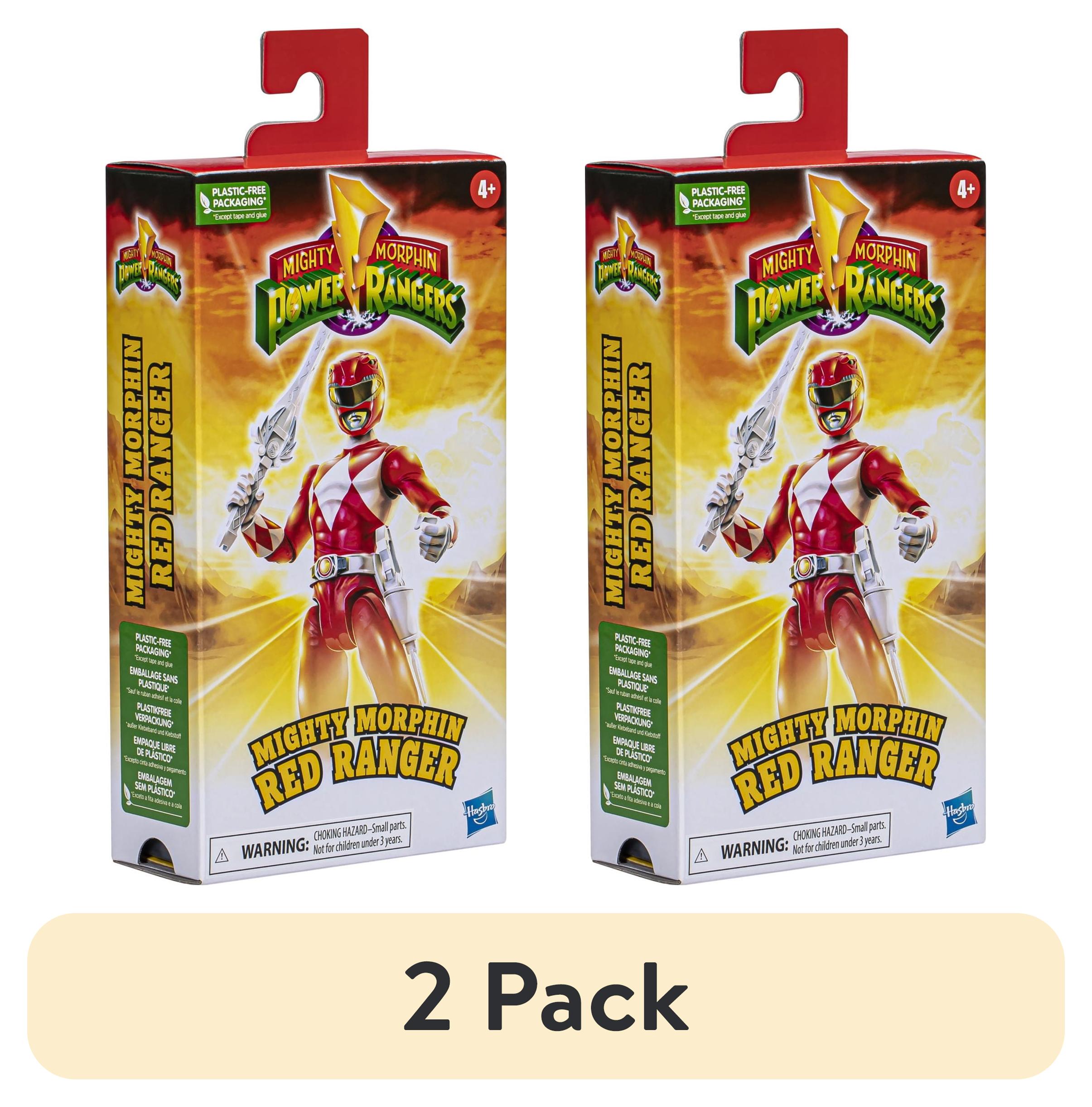 Power Rangers Mighty Morphin Red Ranger Action Figure 2 Pack for Ages 4 ...