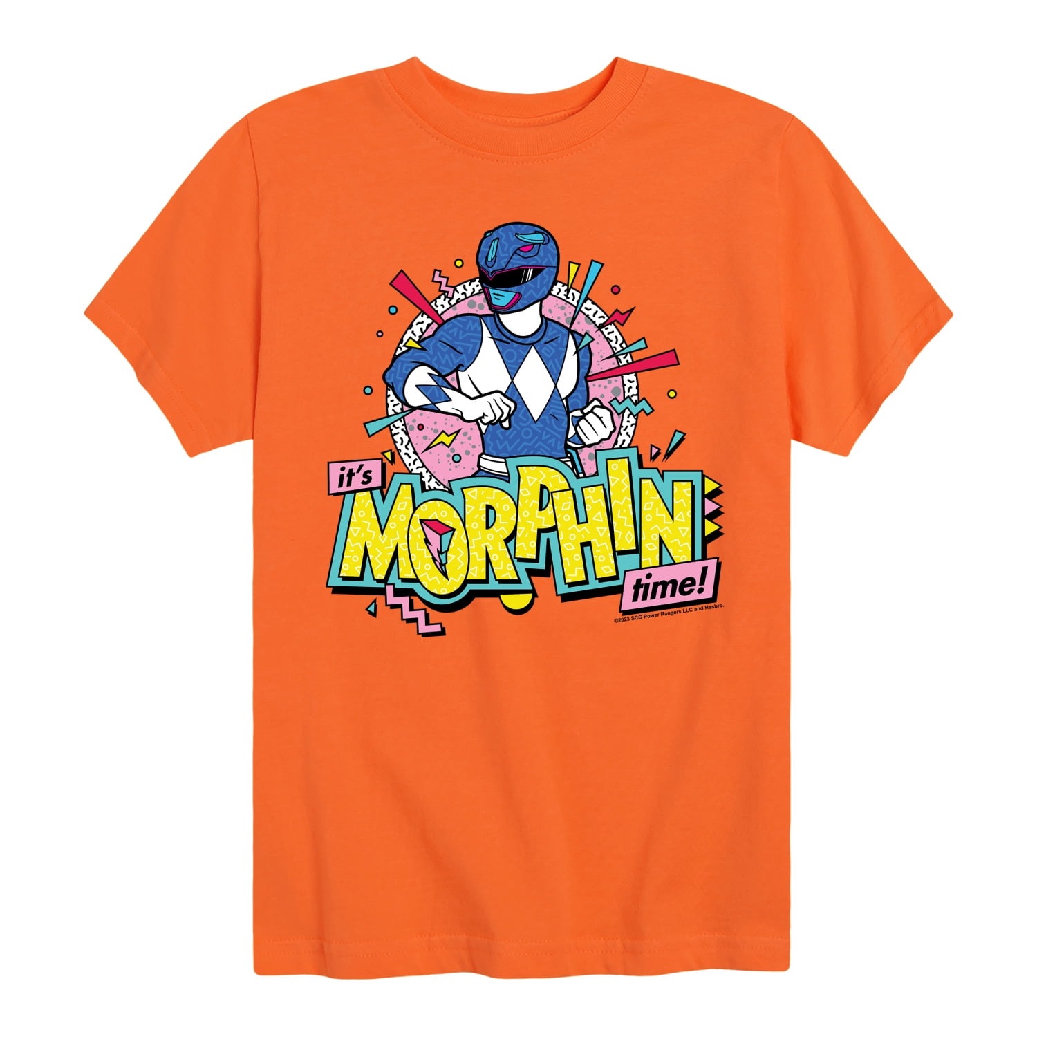 Power Rangers - Morphin Time Blue - Boy's Short Sleeve Tee - Walmart.com