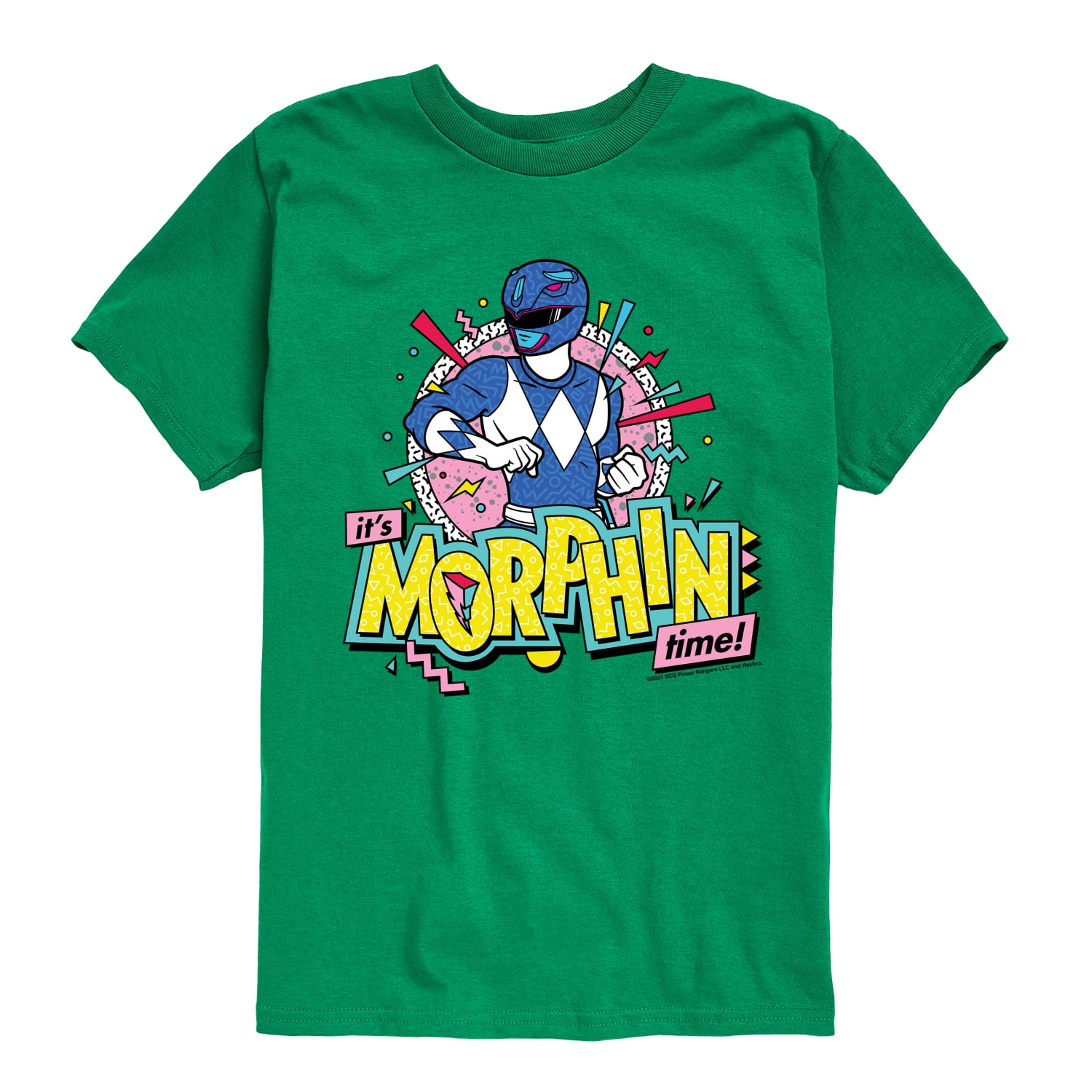 Power Rangers - Morphin Time Blue - Boy's Short Sleeve Tee - Walmart.com
