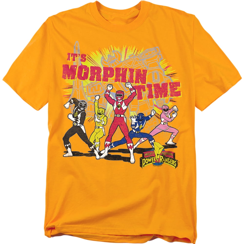 Power Rangers Morphin Time Mens Short Sleeve Shirt - Walmart.com
