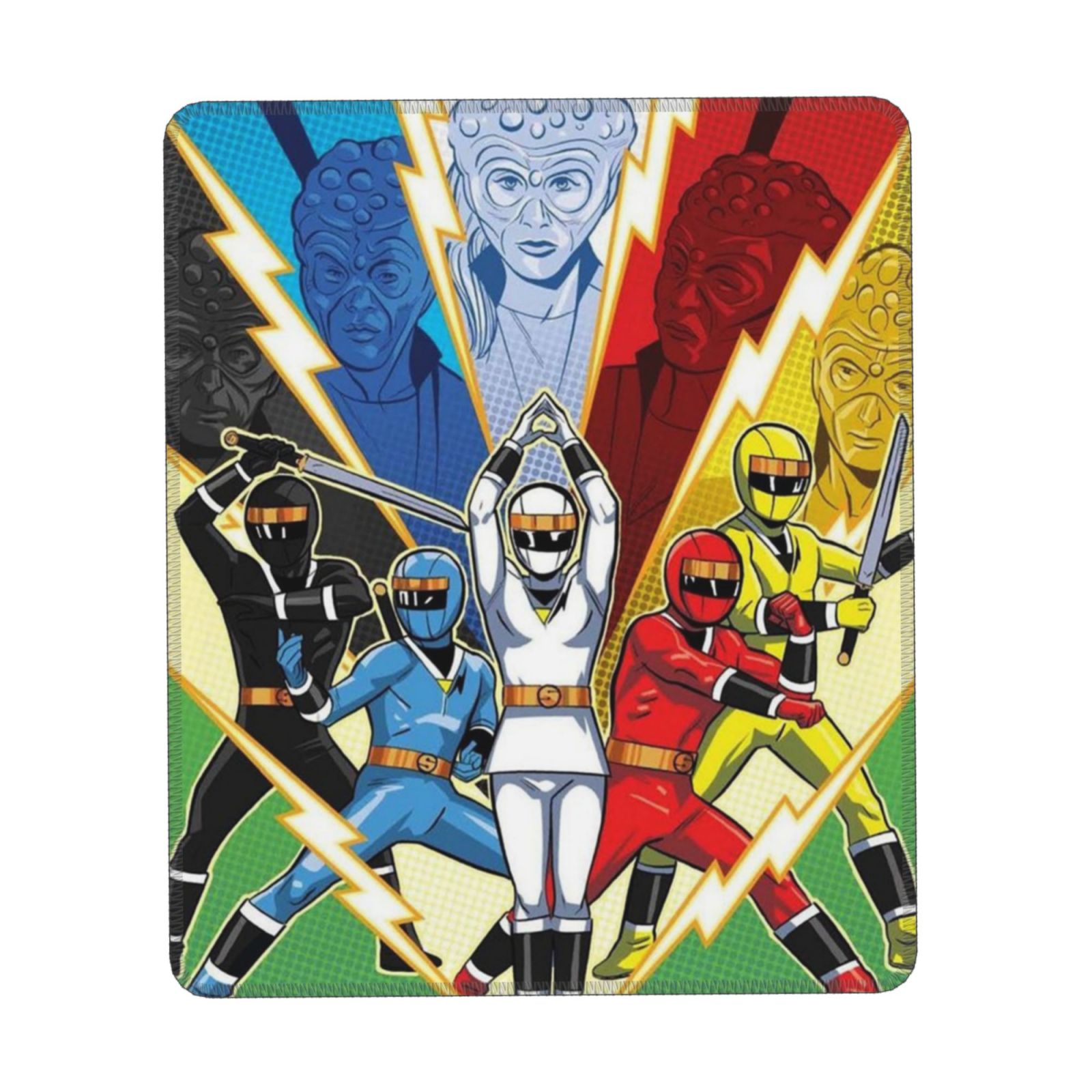 Power Rangers Mouse Pad Non-Slip Rubber Desktop Mousepads 10 X 12 Inch ...