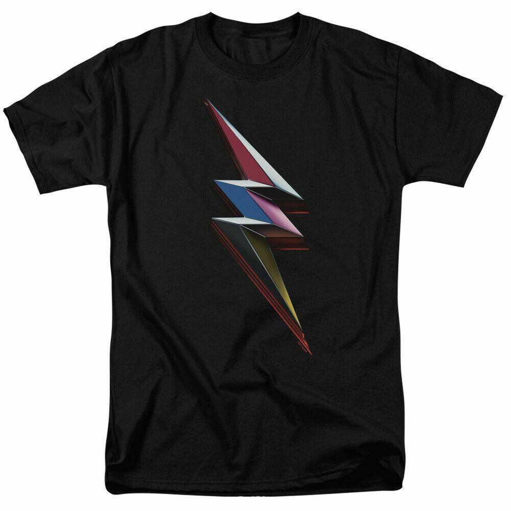 Power Rangers Movie Movie Bolt T Shirt Mens Licensed Movie Tee Black ...