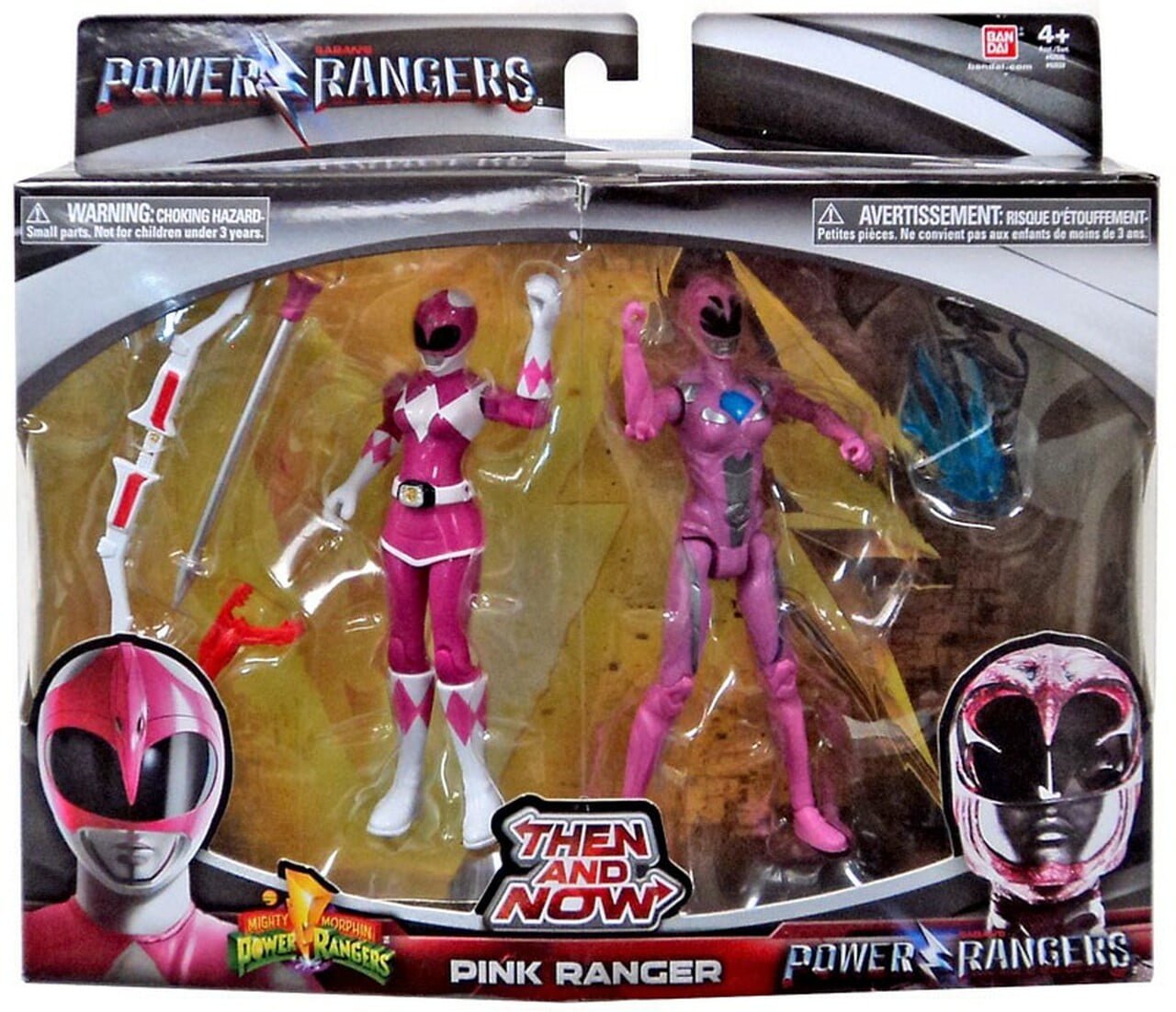 Power Rangers Movie Then and Now Pink Ranger Action Figure 2-Pack ...